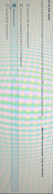 Solved ct all that applyissues that led to the formation of | Chegg.com