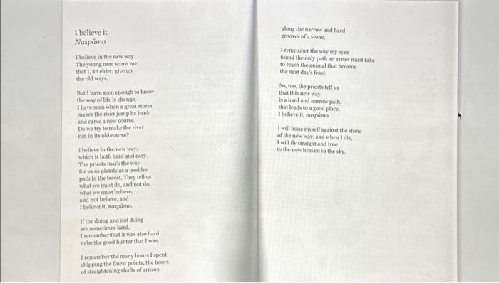 Daily Assignments Content Read the translated poetry | Chegg.com