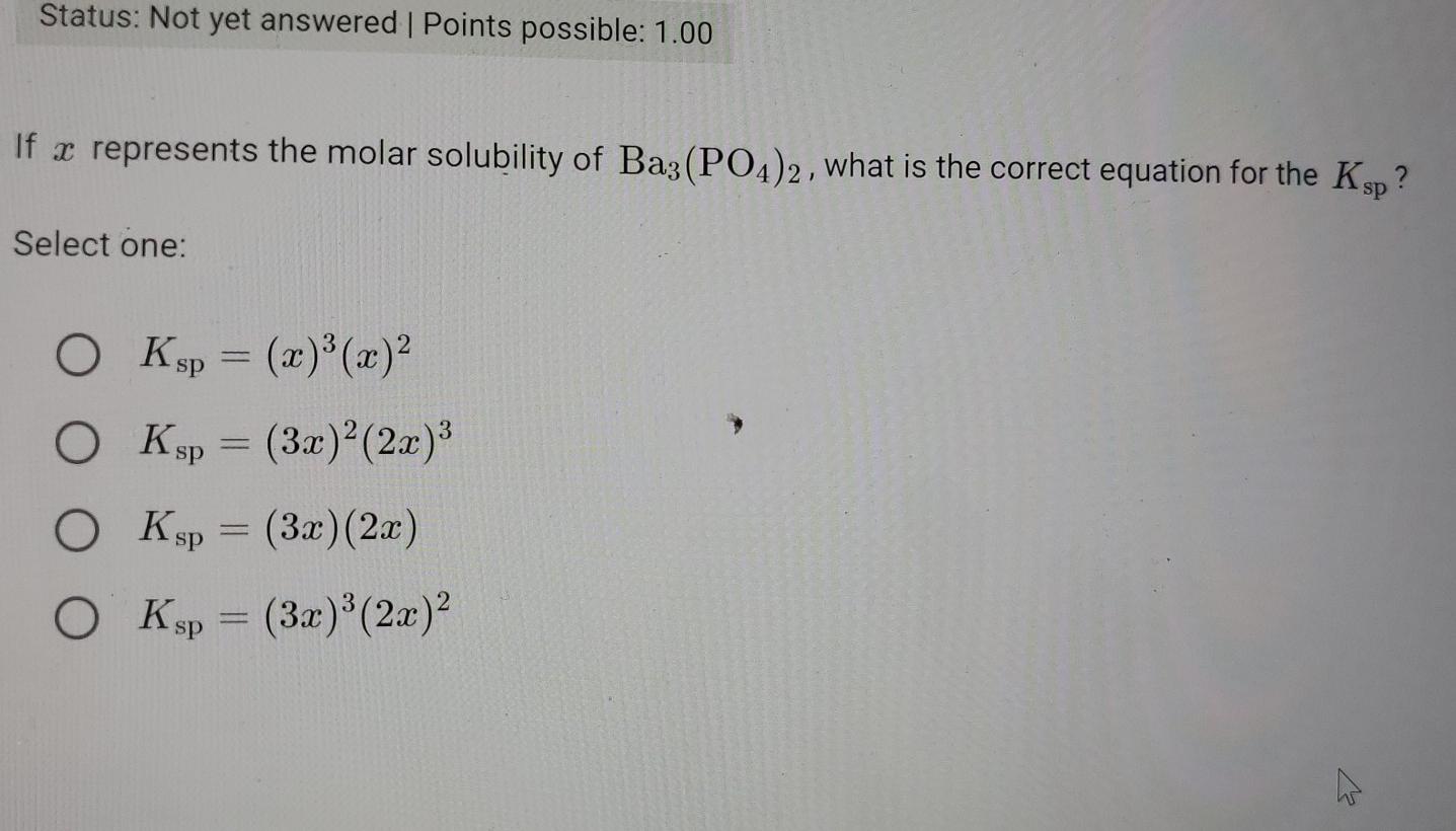Solved Question 1 Status: Not yet answered | Points | Chegg.com