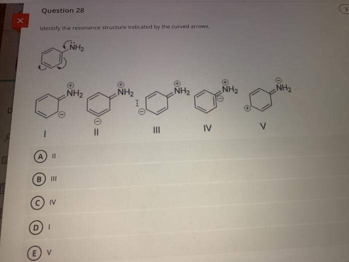 Solved Question 28 Identify the resonance structure | Chegg.com