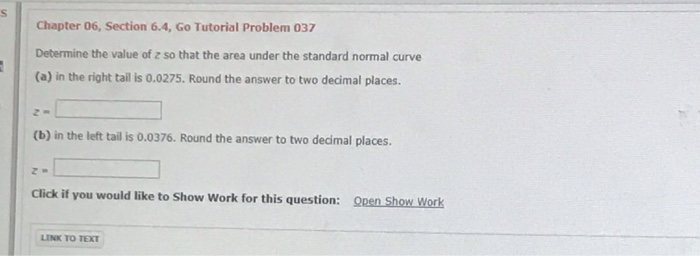 Solved Chapter 06, Section 6.4, Go Tutorial Problem 037 | Chegg.com
