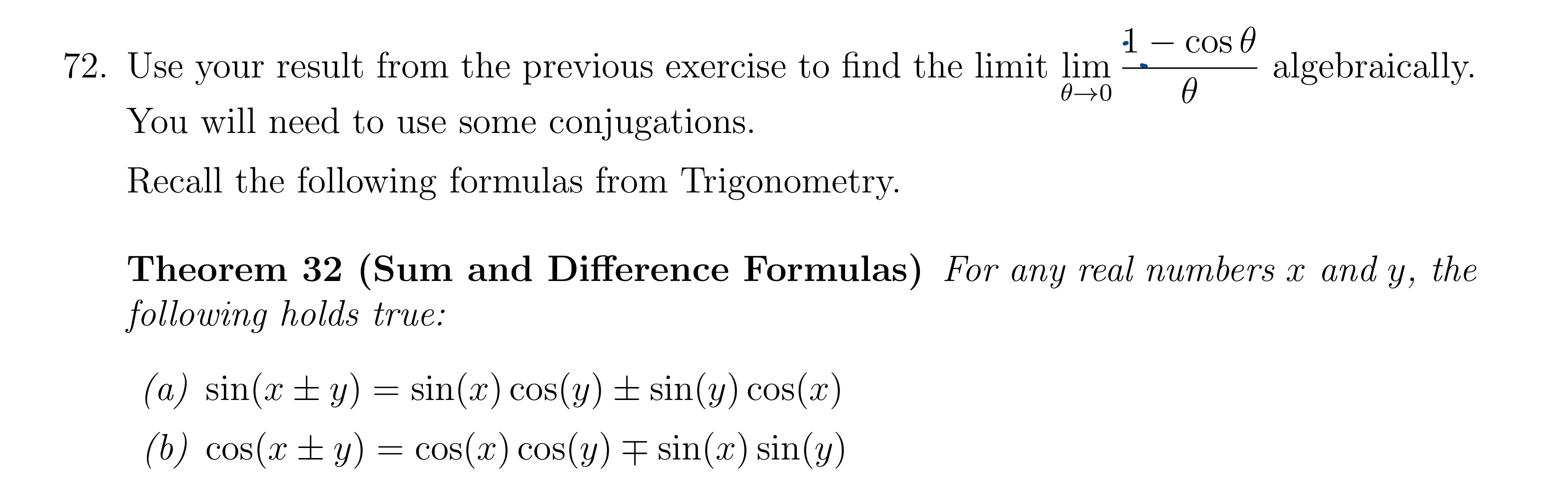 Solved Use your result from the previous exercise to find | Chegg.com