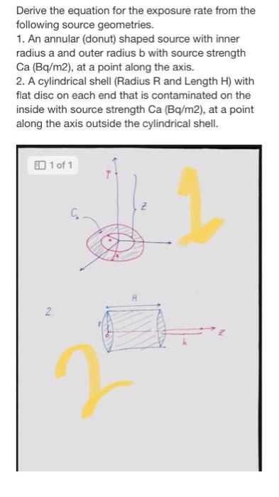 Solved Derive the equation for the exposure rate from the | Chegg.com