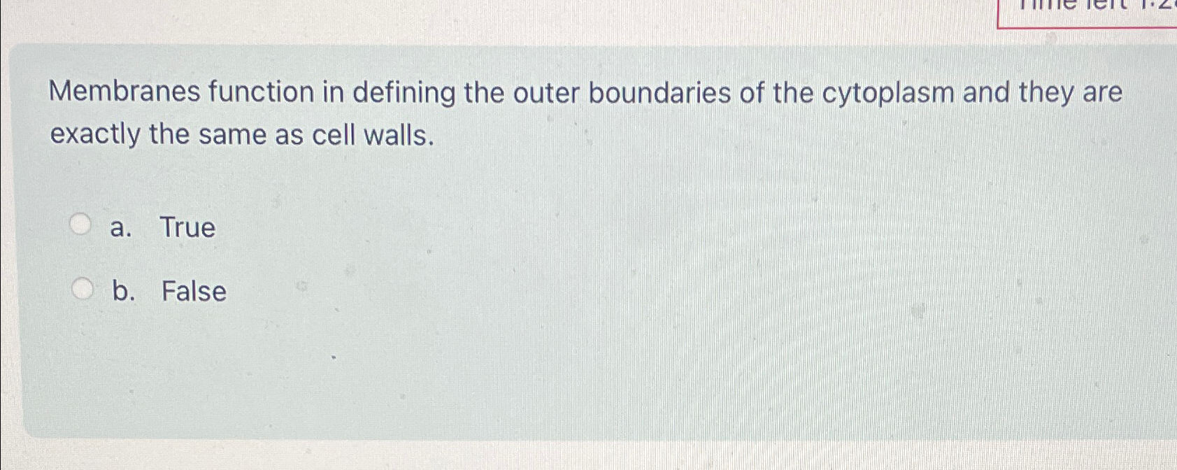 Solved Membranes function in defining the outer boundaries | Chegg.com
