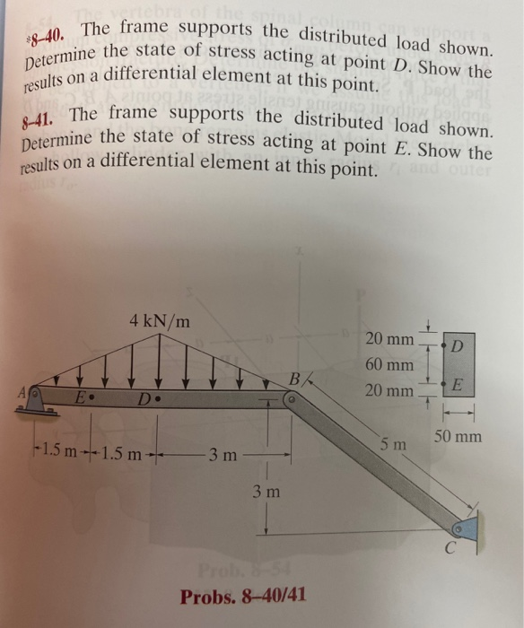 Solved *8-40. The frame Determine the sta e frame supports | Chegg.com