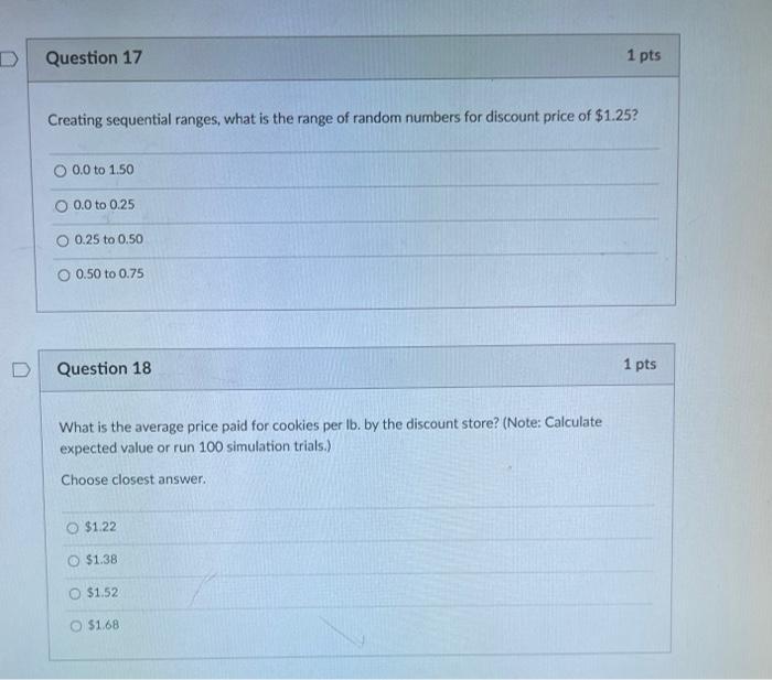 Solved D Question 17 D Creating Sequential Ranges What