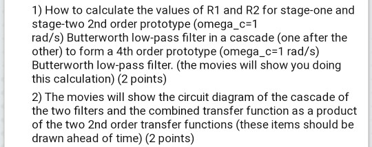 1) How to calculate the values of R1 and R2 for | Chegg.com