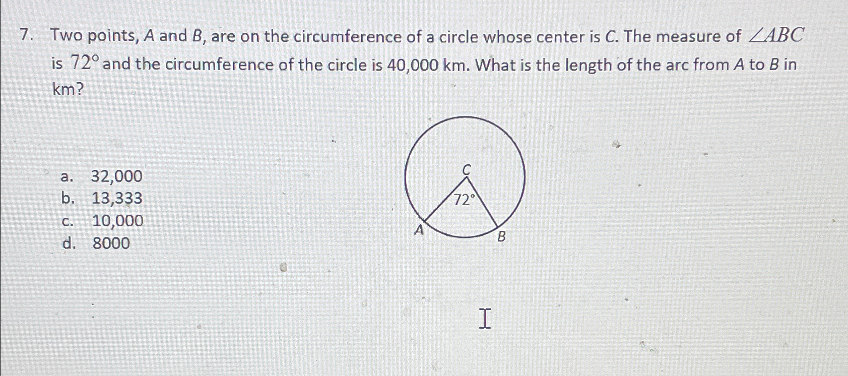 Solved Two points, A and B, ﻿are on the circumference of a | Chegg.com