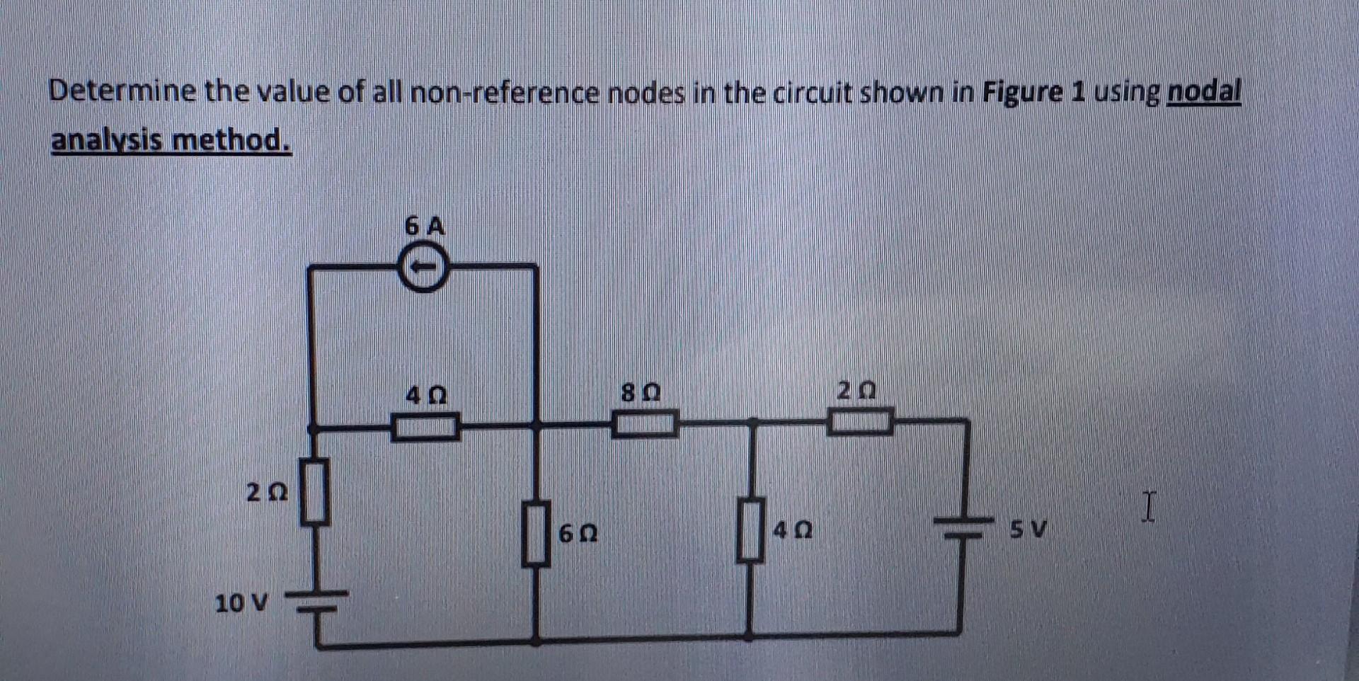 Solved Determine the value of all non-reference nodes in the | Chegg.com