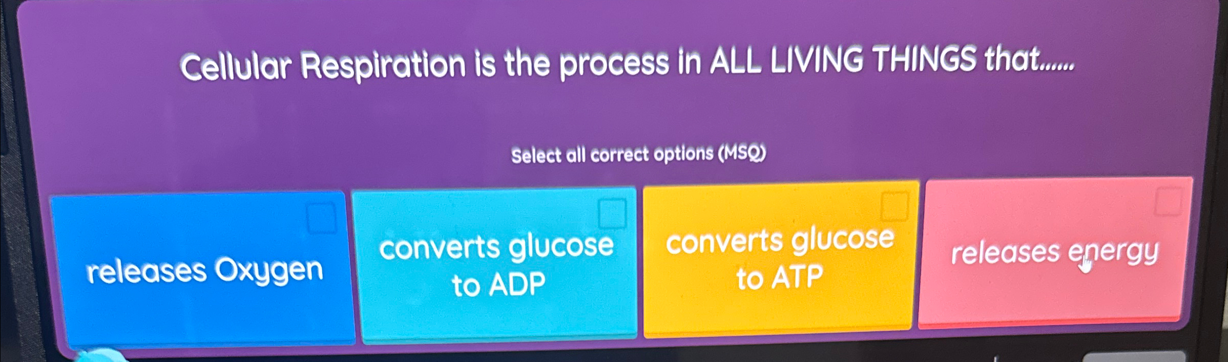 Solved Cellular Respiration is the process in ALL LIVING | Chegg.com
