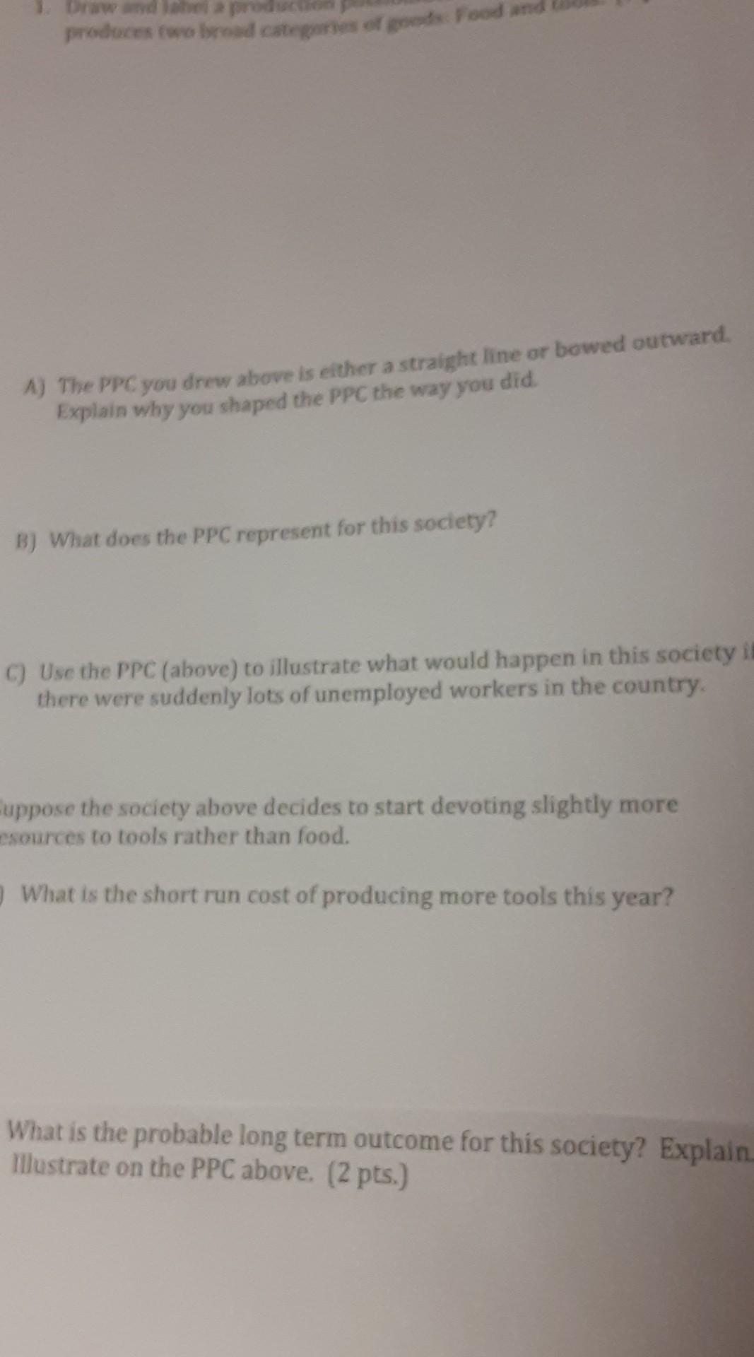 Drwy pod produces a broad cate of Food and A) The PPC | Chegg.com