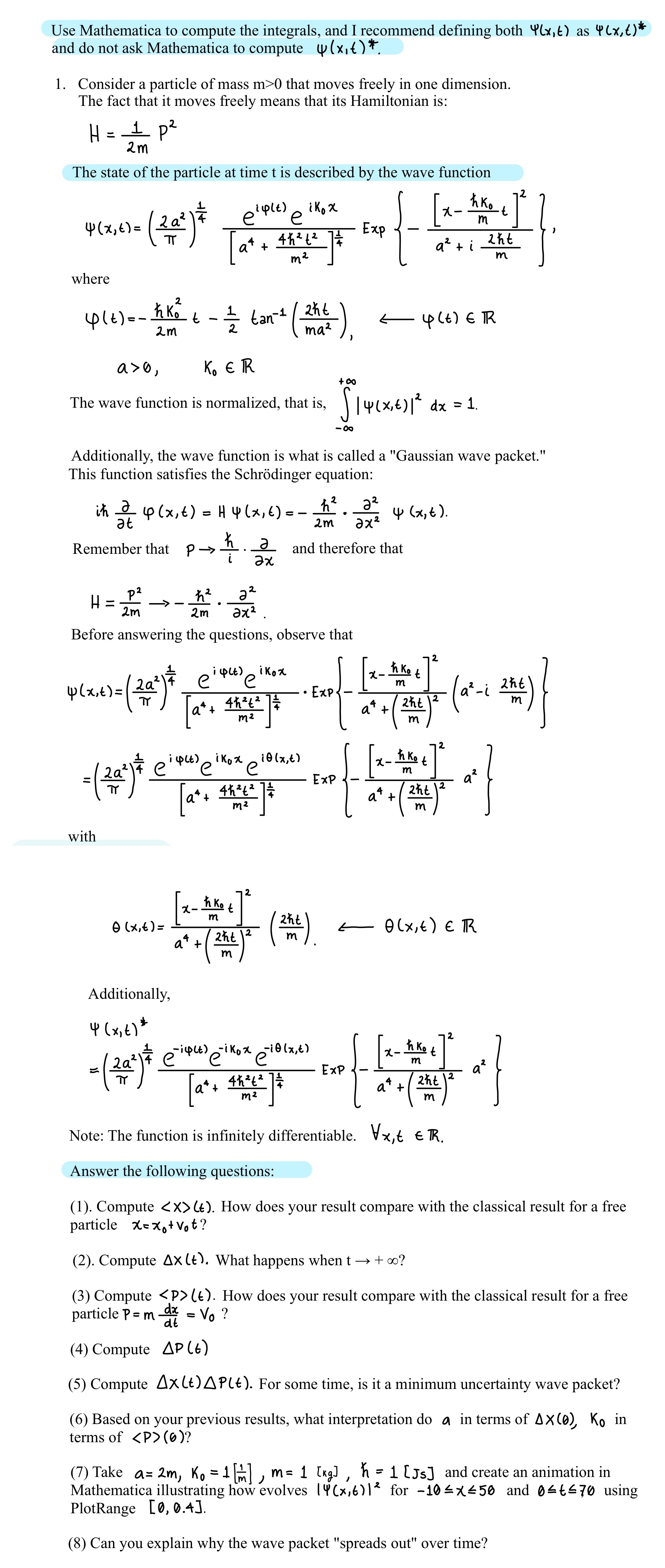 Solved Use Mathematica to compute the integrals, and I | Chegg.com
