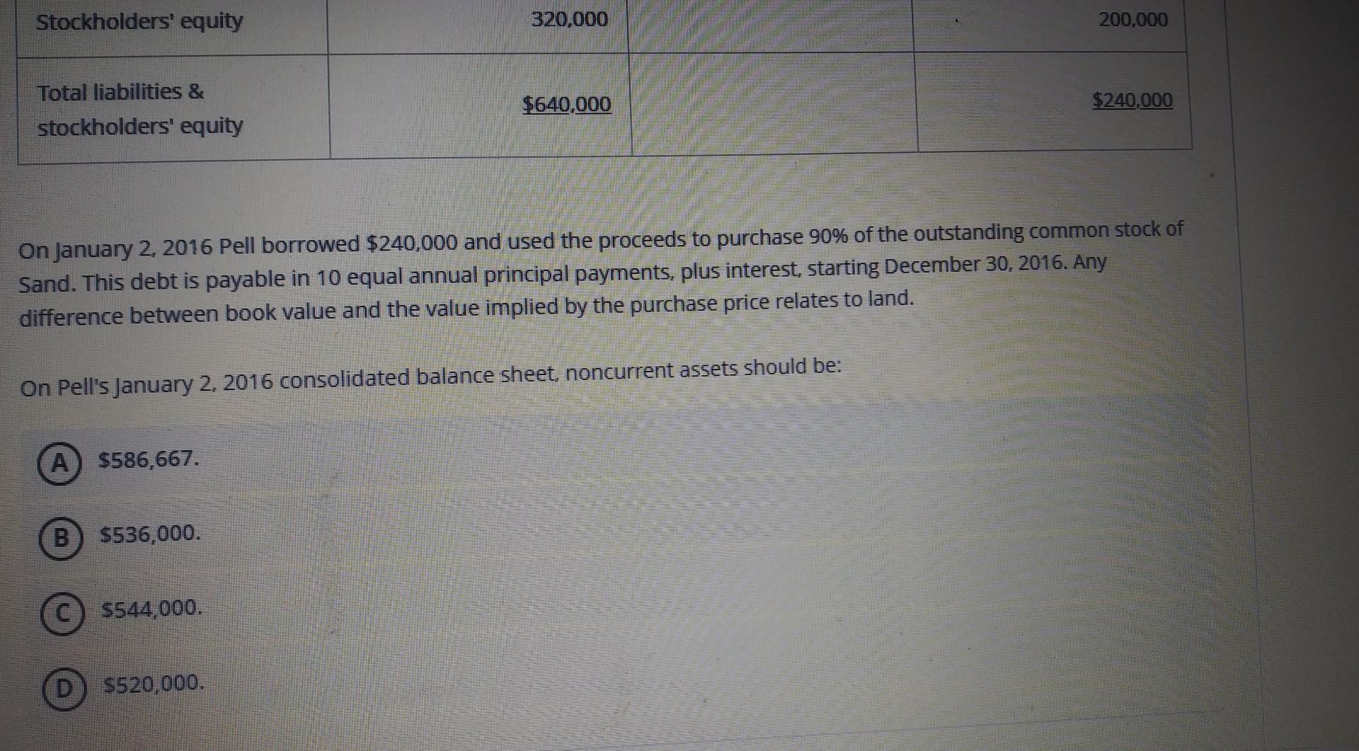 Solved X On January 1, 2016, Pell Company and Sand Company | Chegg.com