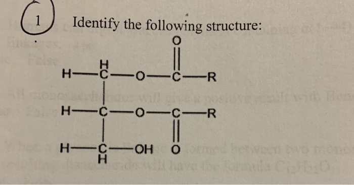 Solved Identify the fol Identify the following structure: | Chegg.com