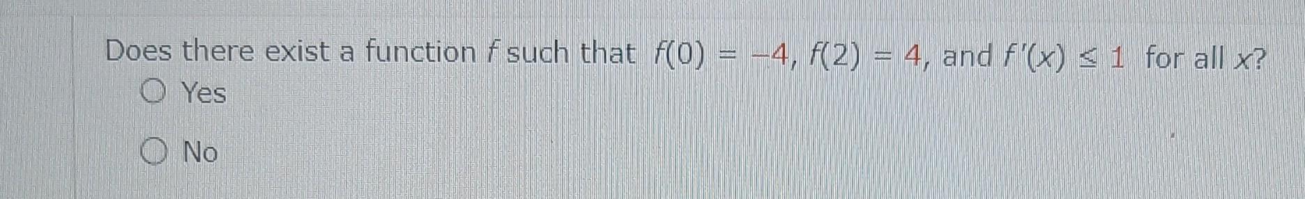 Solved Does there exist a function f such that | Chegg.com
