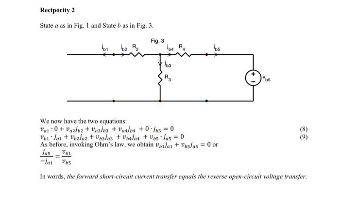Solved Demonstrate the Reciprocity theorem for the two | Chegg.com