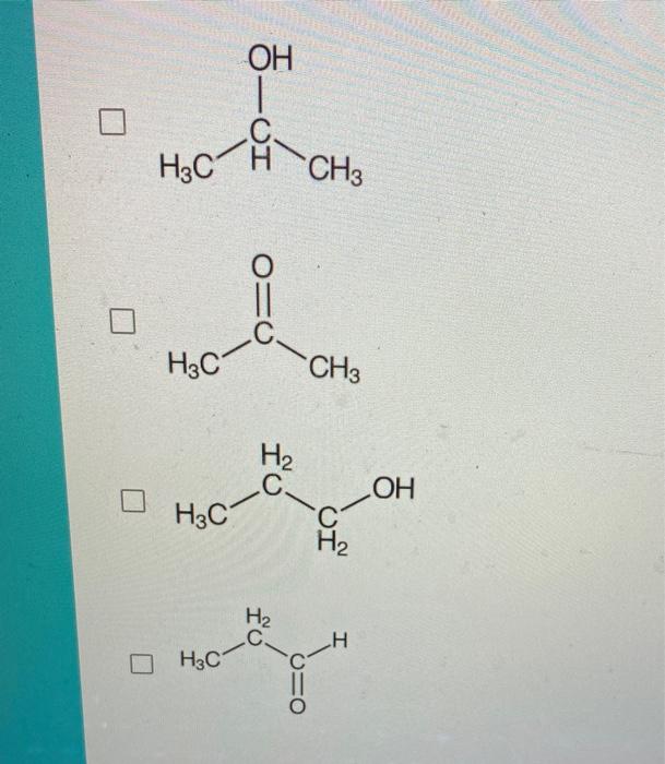 Solved Identify the structures that share the molecular | Chegg.com
