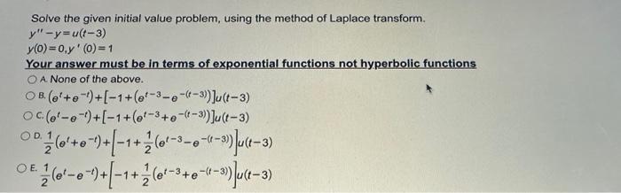 Solve the given initial value problem, using the | Chegg.com