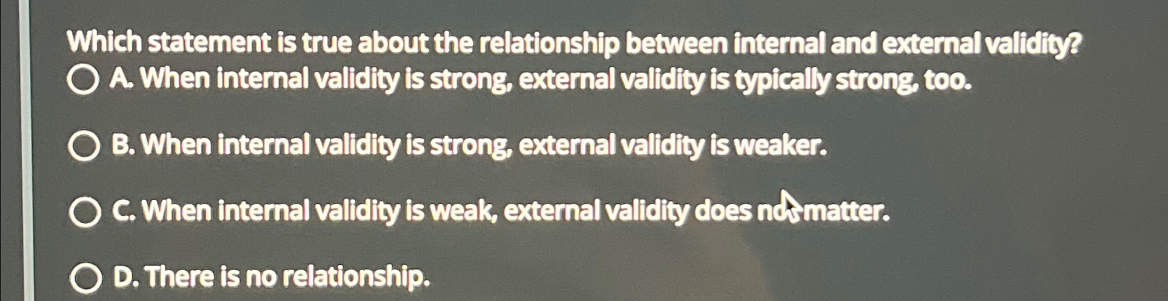 Solved Which statement is true about the relationship | Chegg.com