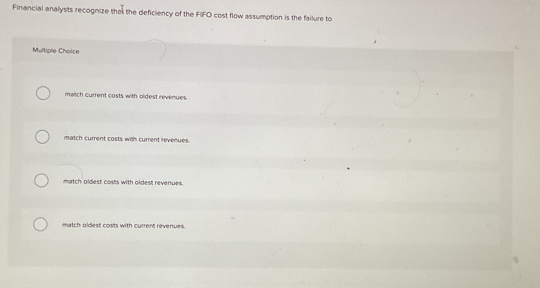 Solved Financial analysts recognize that the deficiency of | Chegg.com