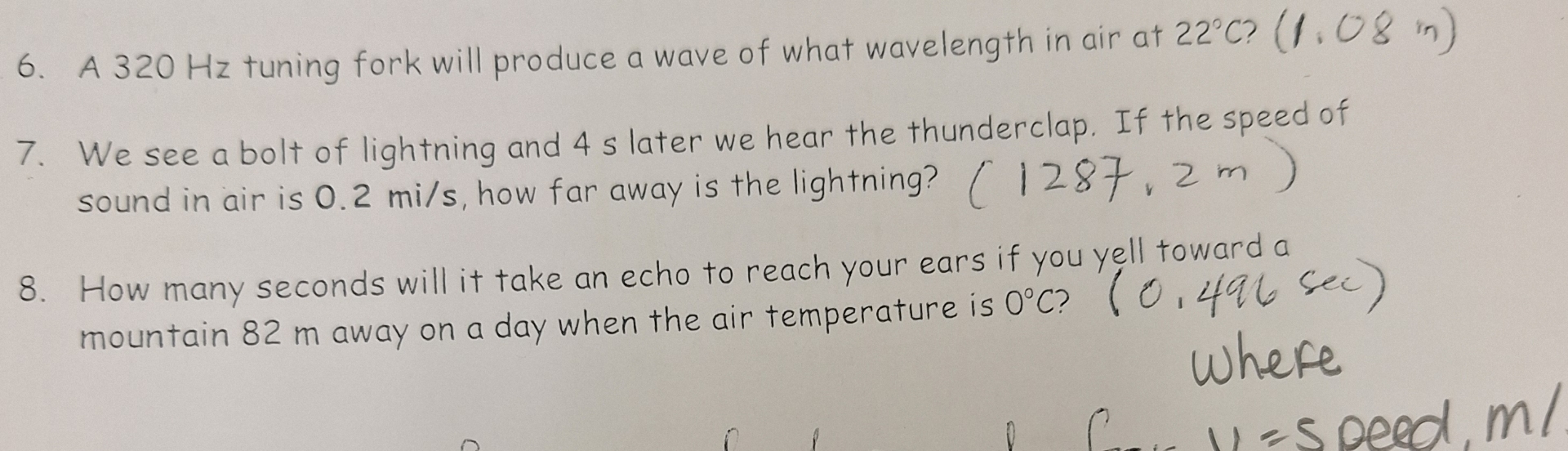Solved A 320Hz ﻿tuning fork will produce a wave of what | Chegg.com