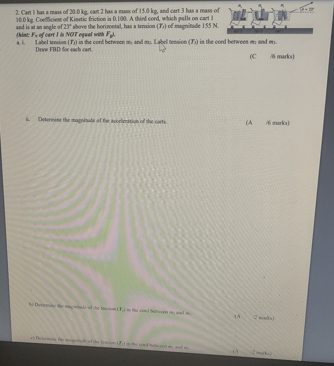 Solved Cart 1 ﻿has a mass of 20.0kg, ﻿cart 2 ﻿has a mass of | Chegg.com