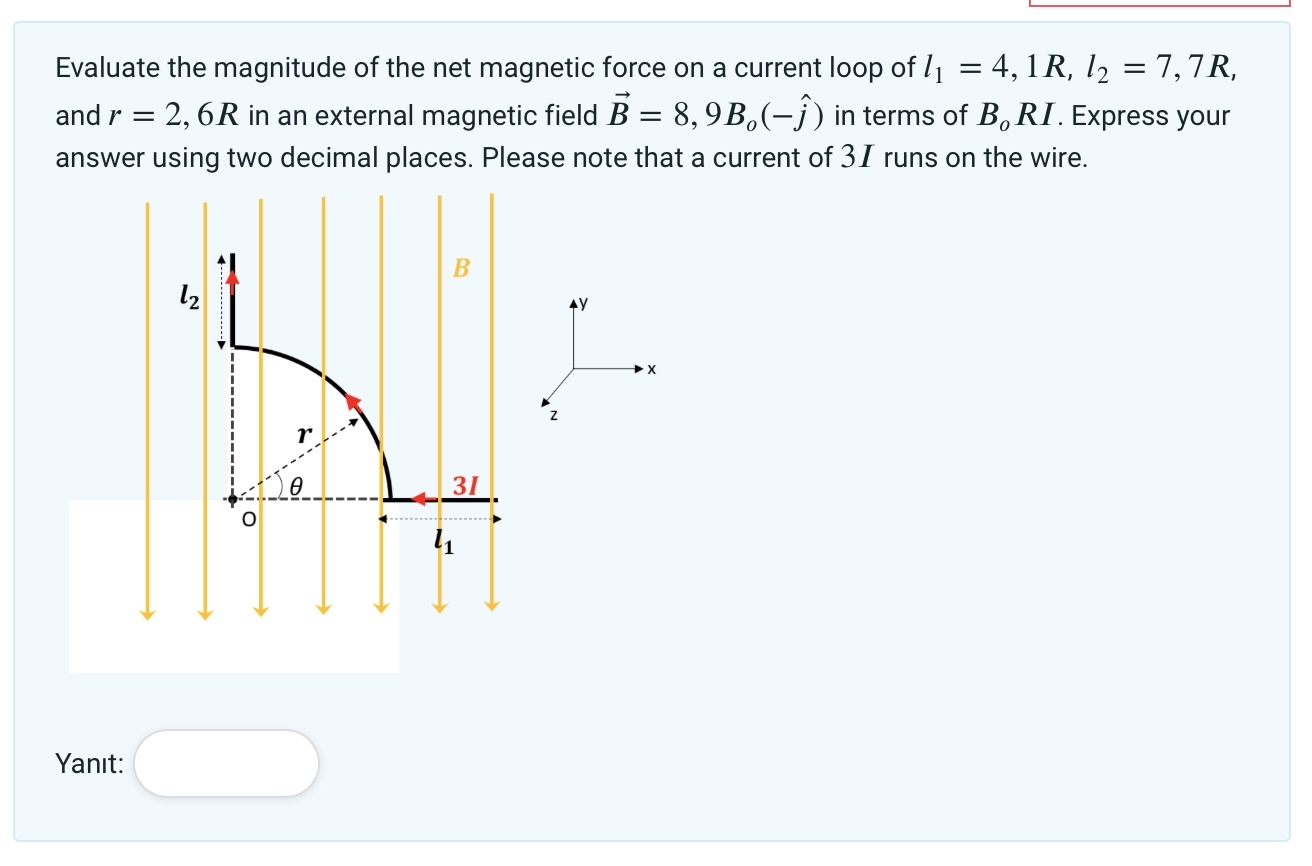 Solved Evaluate the magnitude of the net magnetic force on a | Chegg.com