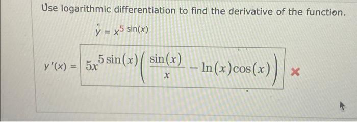 Solved Differentiate the function. f(x)=ln(x6+6)Find dxdy by | Chegg.com