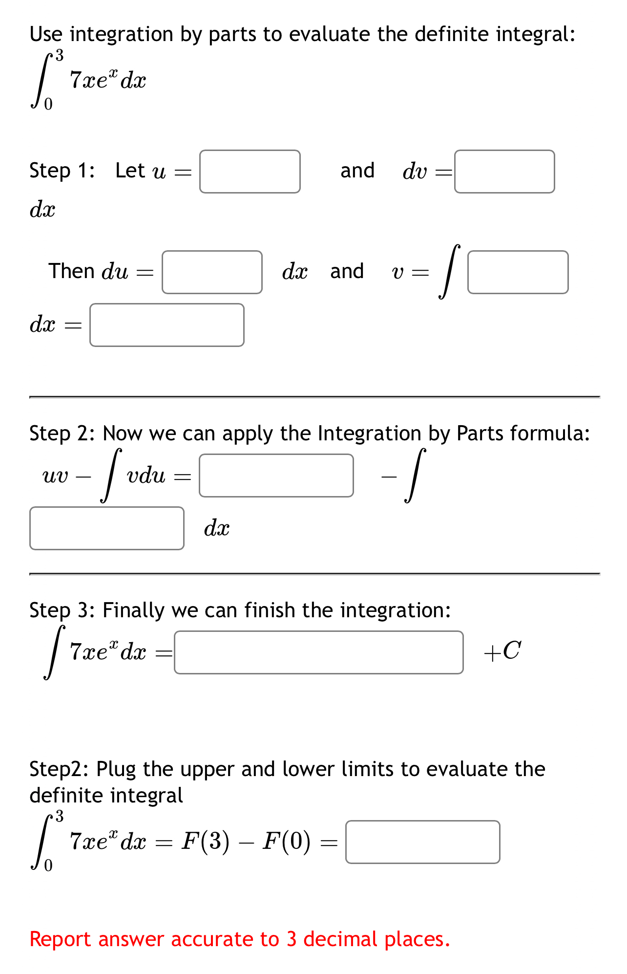 Solved Use integration by parts to evaluate the definite | Chegg.com