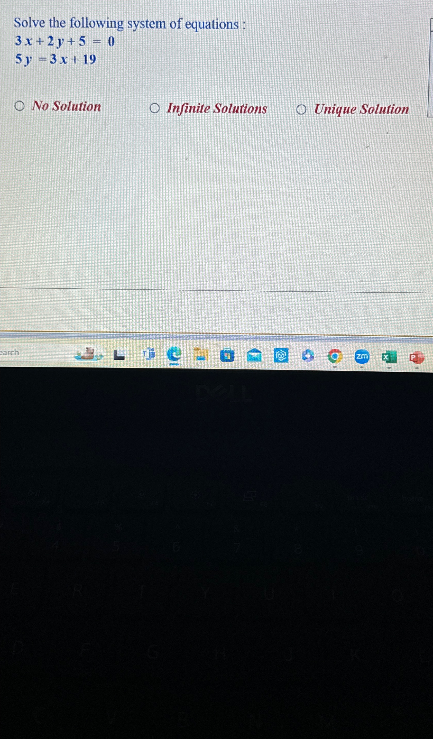 Solved Solve the following system of equations | Chegg.com