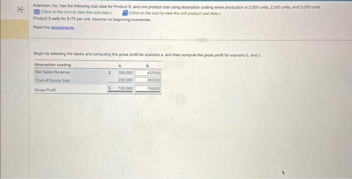 Solved Referenceting the labels Requirements Calculate the | Chegg.com