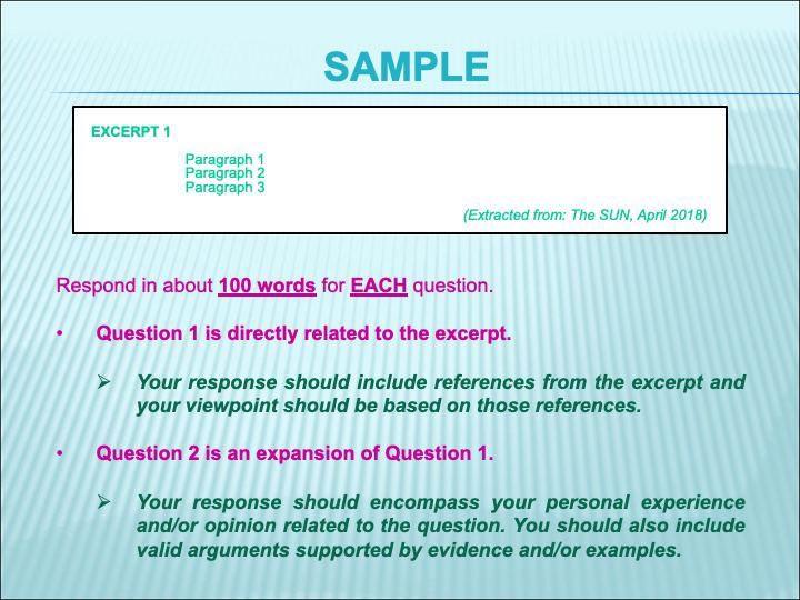 Do NOT give a synopsis of the excerpt. Do NOT copy / | Chegg.com