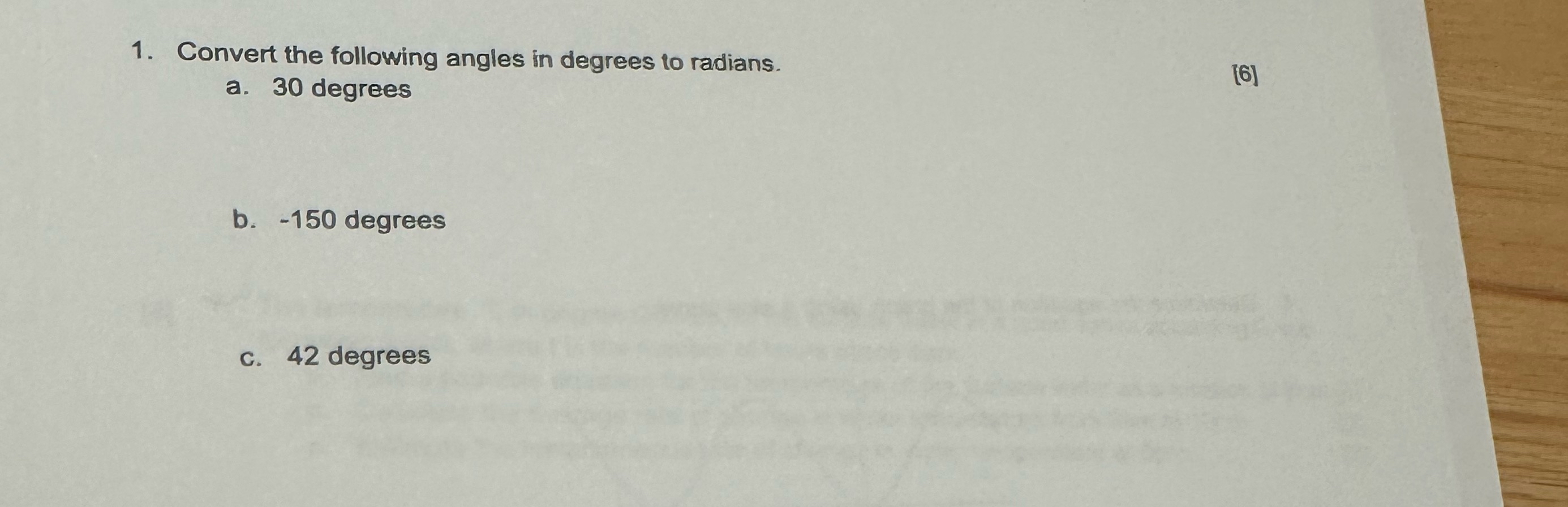 Solved Convert the following angles in degrees to | Chegg.com