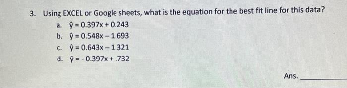 Solved Problems 1 through 6 use the following data:3. Using | Chegg.com