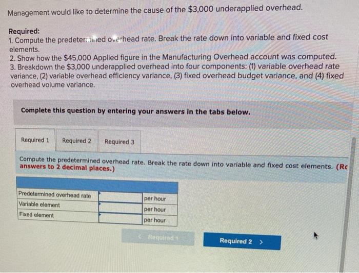 Solved Problem 10A-9 (Algo) Applying Overhead; Overhead | Chegg.com