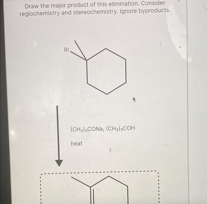 Solved Draw the major product of this reaction. Include | Chegg.com