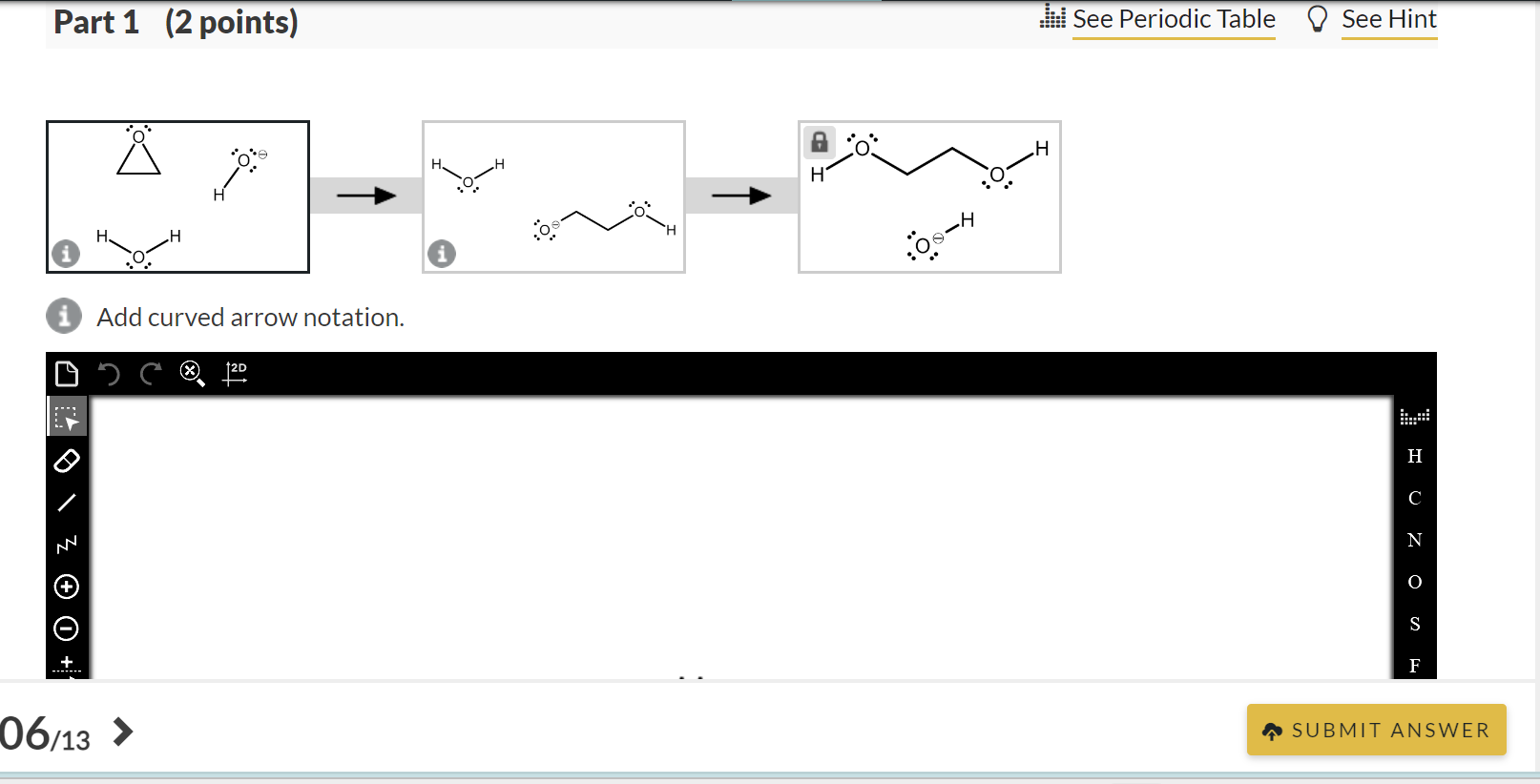Solved When placed in sodium hydroxide and water, an epoxide | Chegg.com