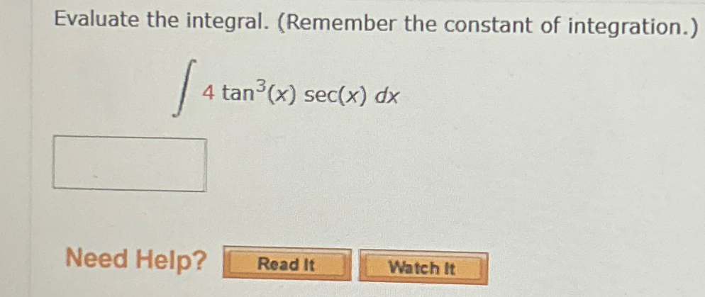Solved Evaluate the integral. (Remember the constant of | Chegg.com