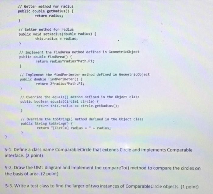 Solved 5. See the code below and solve the following. class | Chegg.com