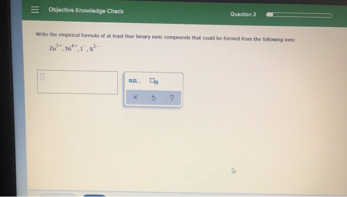 Solved = Objective Knowledge Check Question 3 Write the | Chegg.com Solved = Objective Knowledge Check Question 3 Write the | Chegg.com