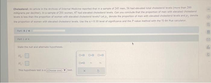 Solved 10//part 1 ) H0 :H1 : part 2 ) p-value round 4 | Chegg.com