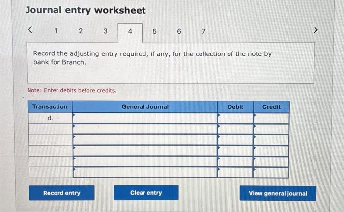 Solved Journal entry worksheet Record the adjusting entry | Chegg.com
