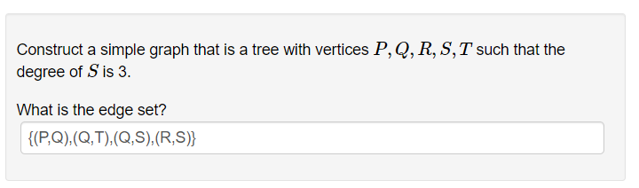 Solved Construct a simple graph that is a tree with vertices | Chegg.com