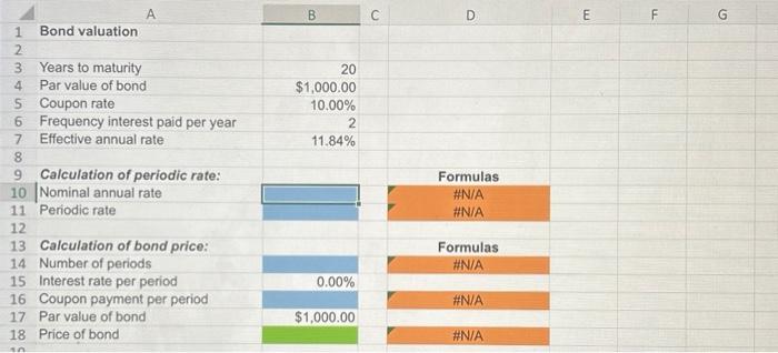 Solved Excel Online Structured Activity: Bond valuation You | Chegg.com