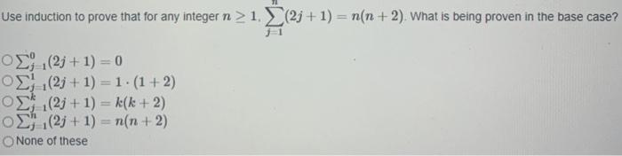 Solved Use induction to prove that for any integer n > 1. | Chegg.com