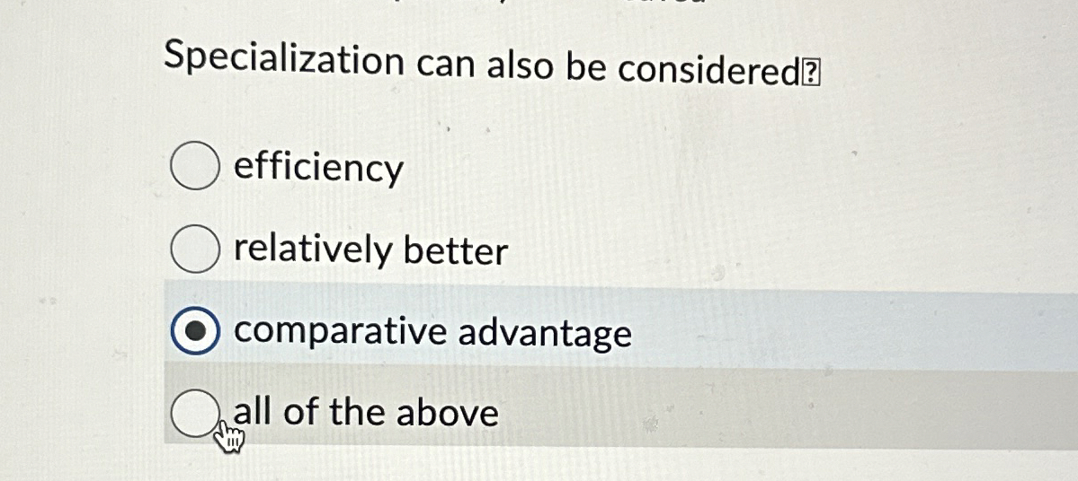 Solved Specialization can also be | Chegg.com