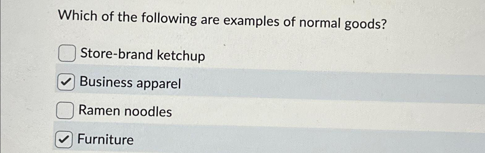 Solved Which of the following are examples of normal | Chegg.com