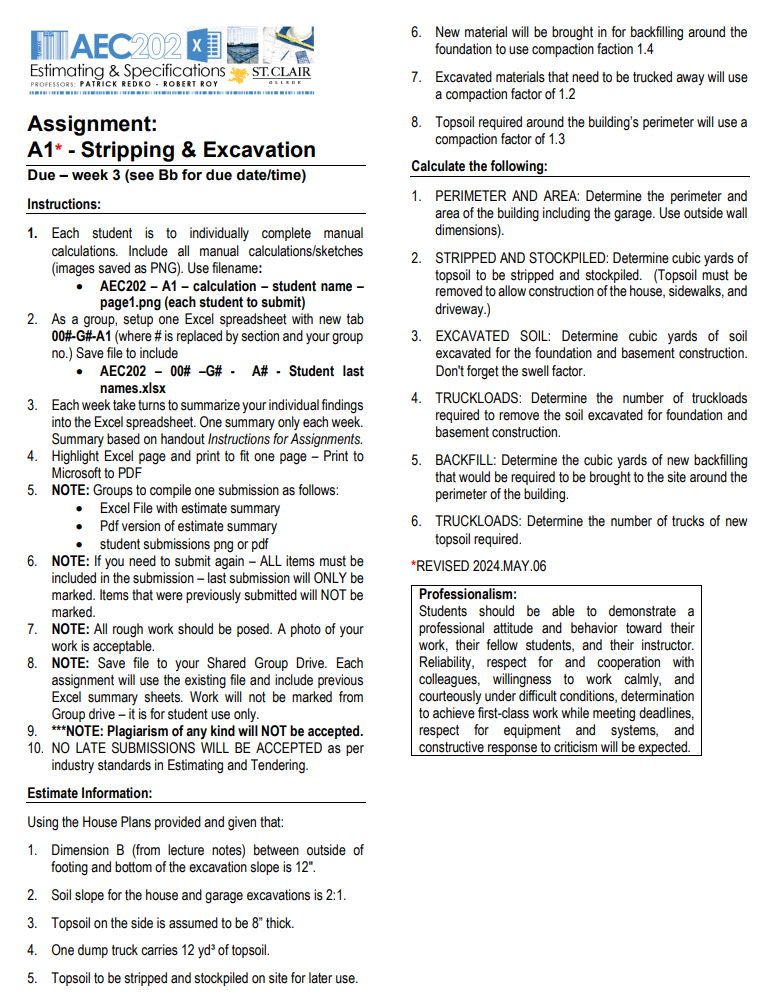Solved i want to know what is the Garage excavation depth | Chegg.com