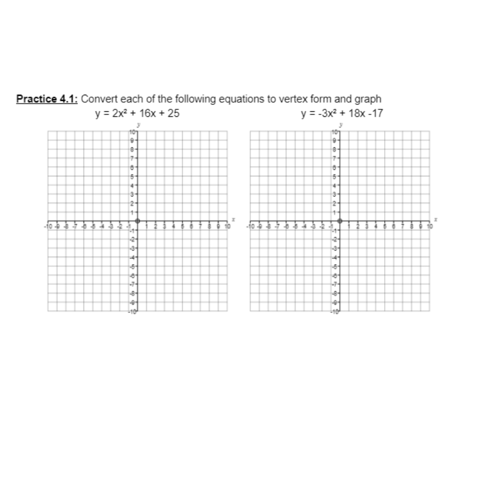 Solved Practice 4.1: Convert each of the following equations | Chegg.com