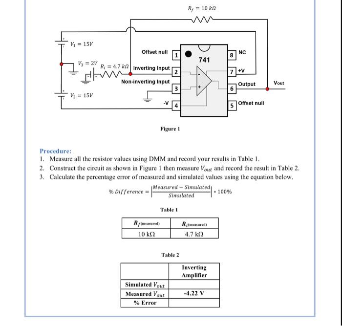 Solved Procedure: 1. Measure all the resistor values using | Chegg.com